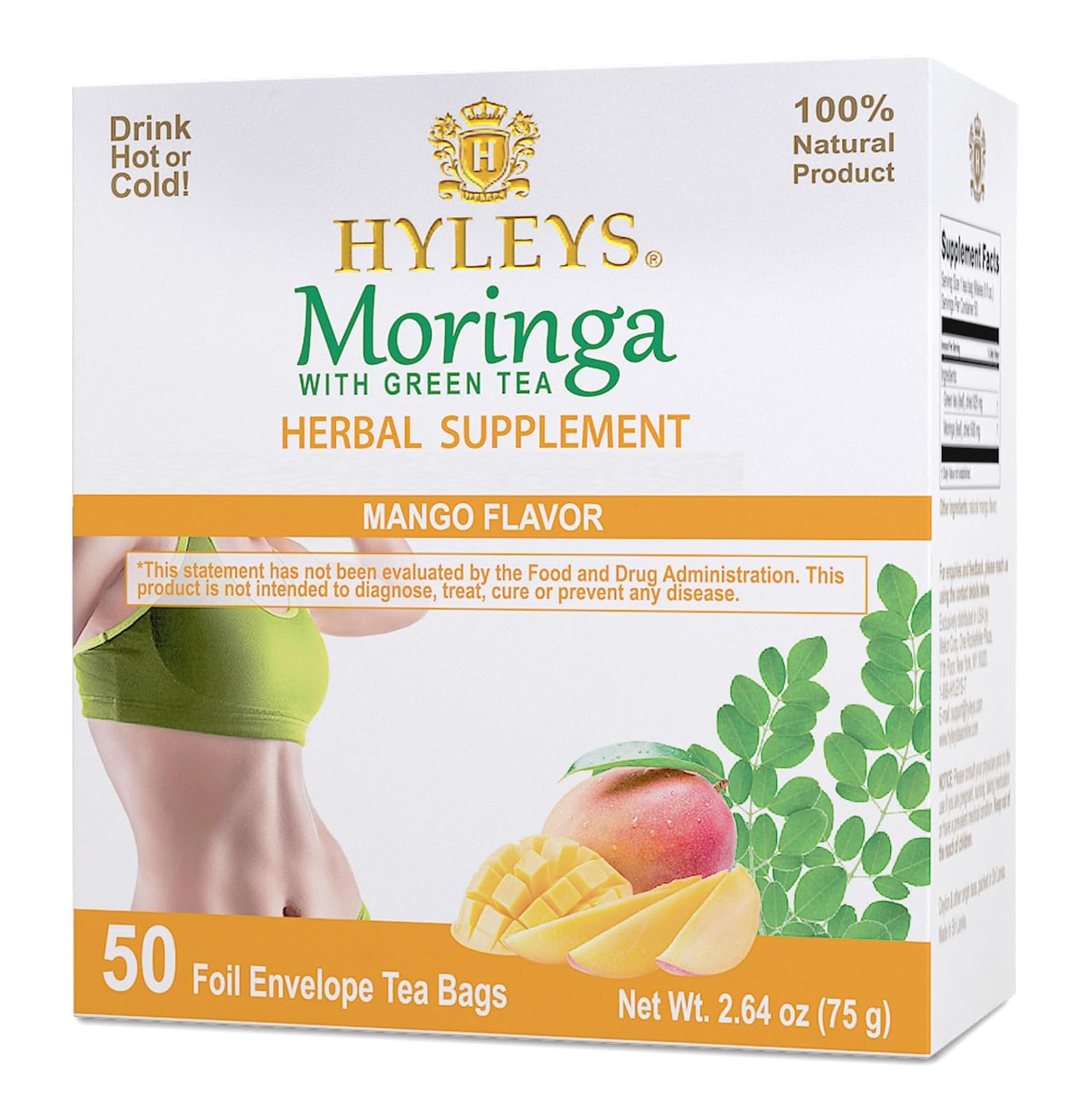 Hyleys herbal tea with mango
