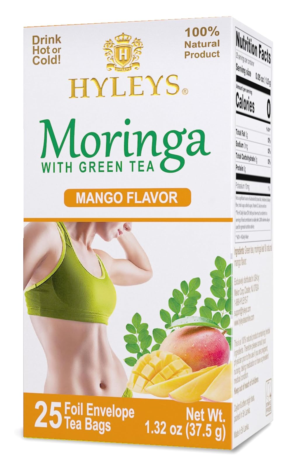 Hyleys Moringa green tea bags