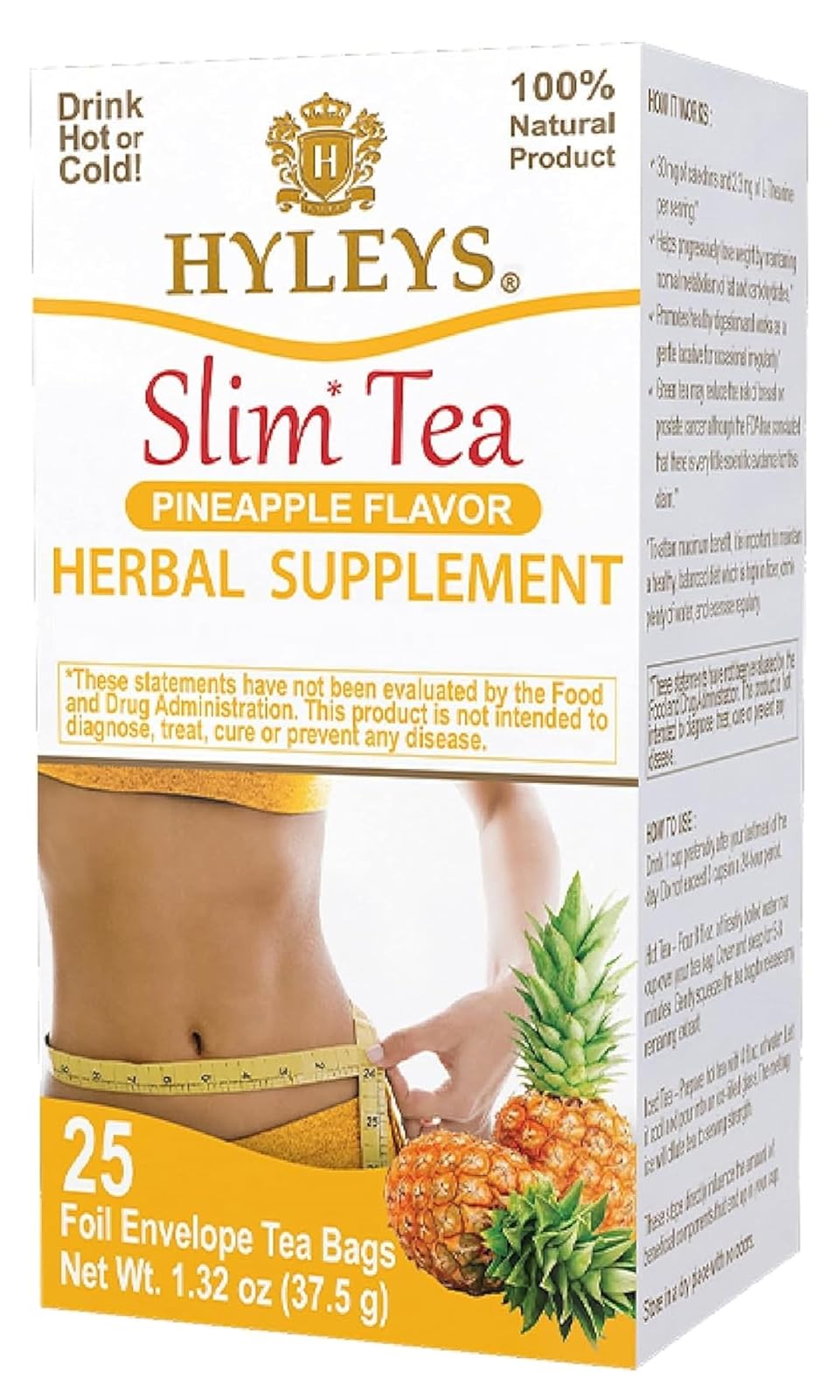 Hyleys pineapple herbal tea bags
