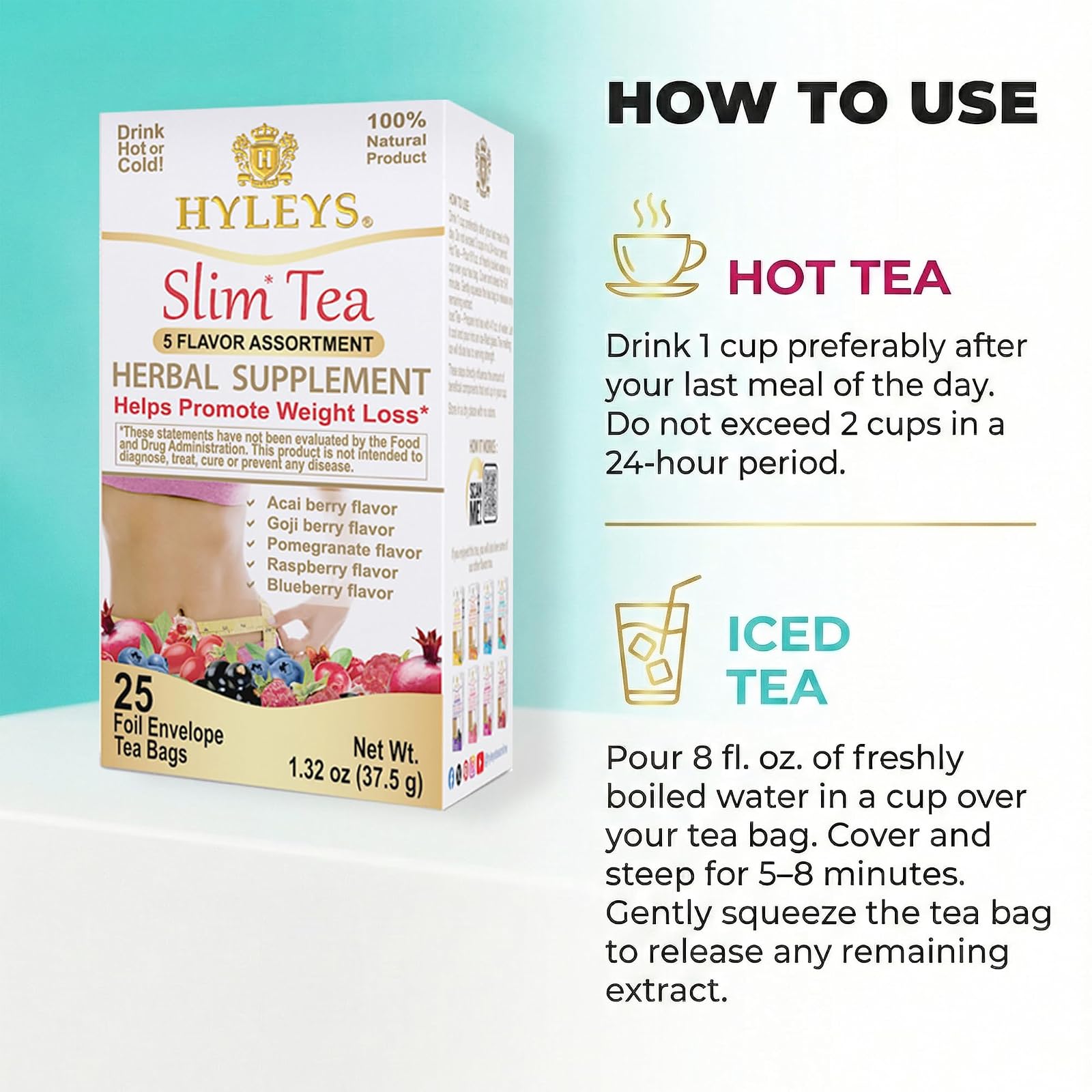 HYLEYS Slim Tea detox benefits