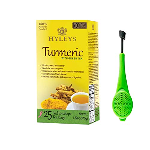 Hyleys turmeric green tea bags