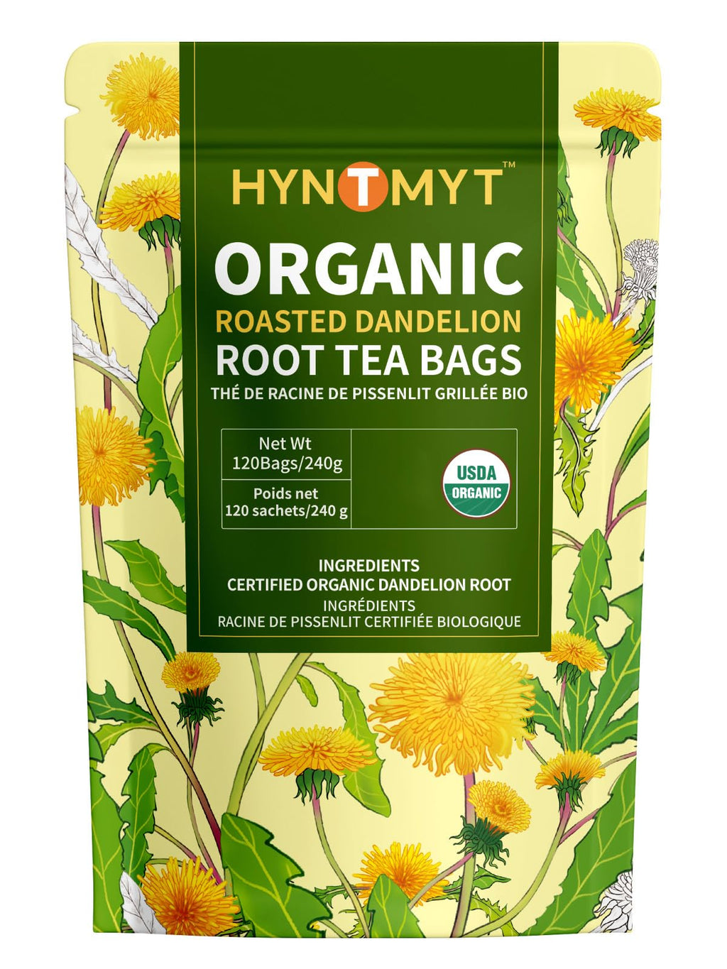 Hyntmyt organic dandelion root tea