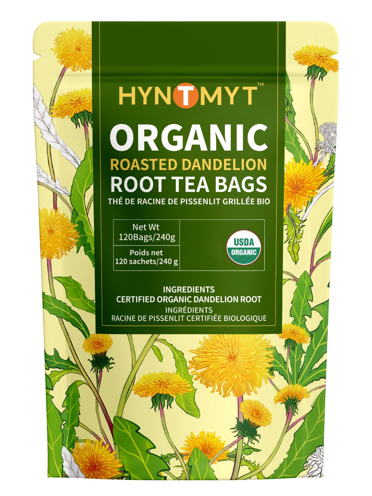 Hyntmyt organic dandelion root tea