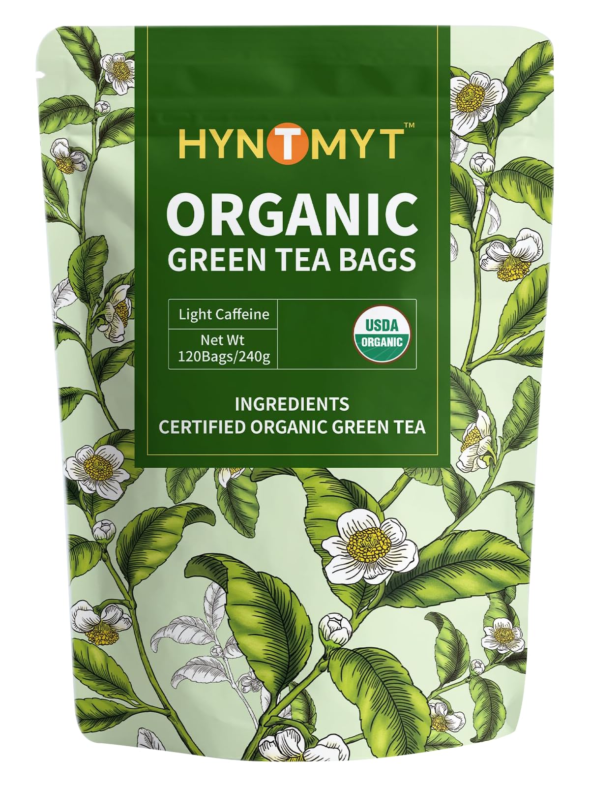 Hyntmyt organic green tea bags