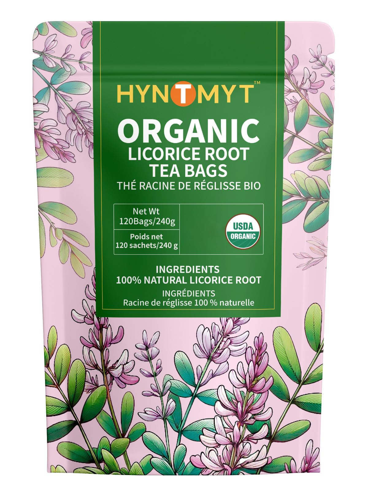 Hyntmyt organic licorice root tea bags