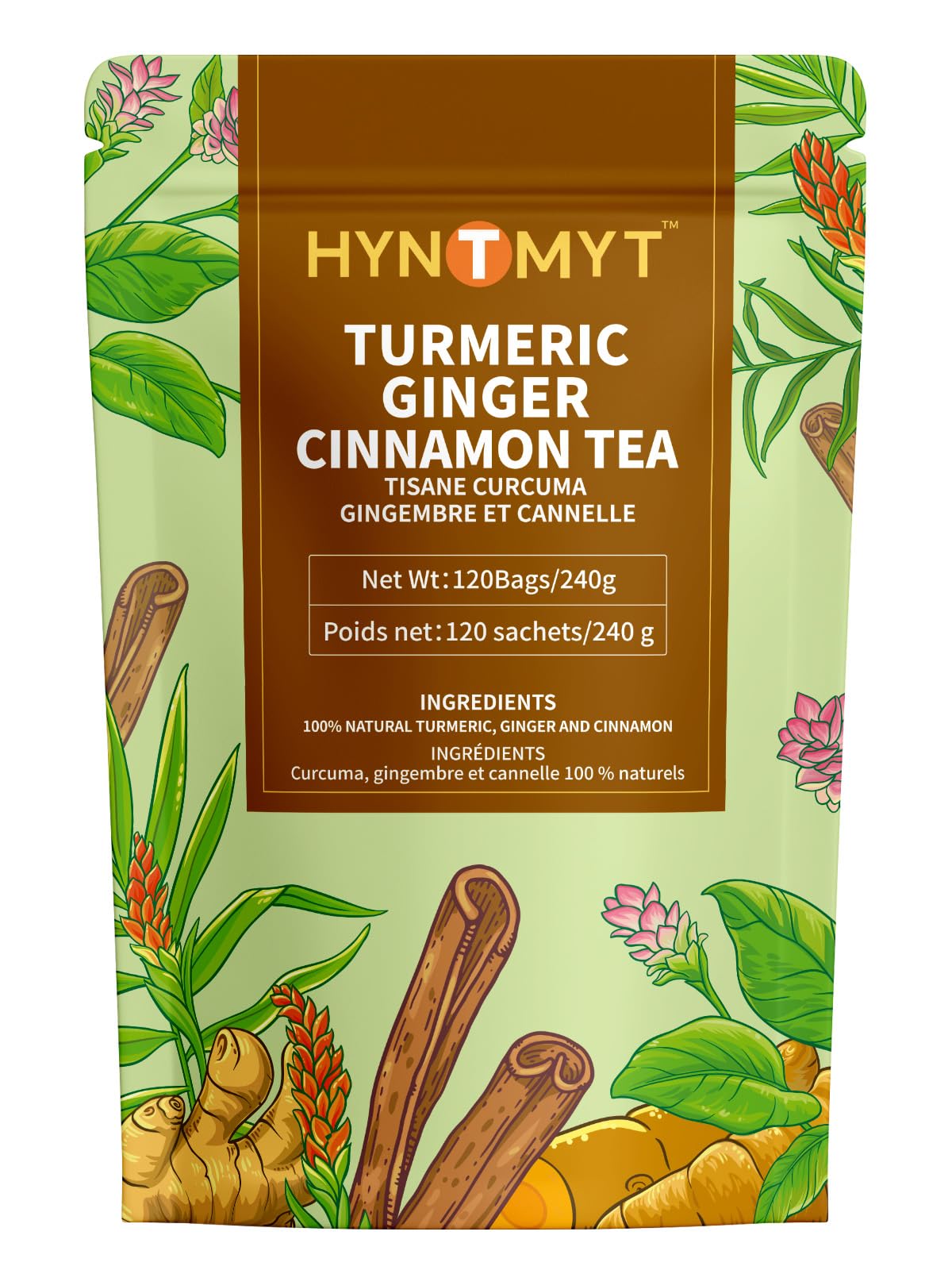 Hyntmyt turmeric ginger cinnamon tea bags
