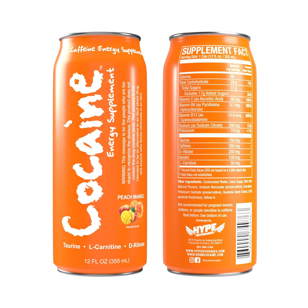 Hype Beverages energy drink cans
