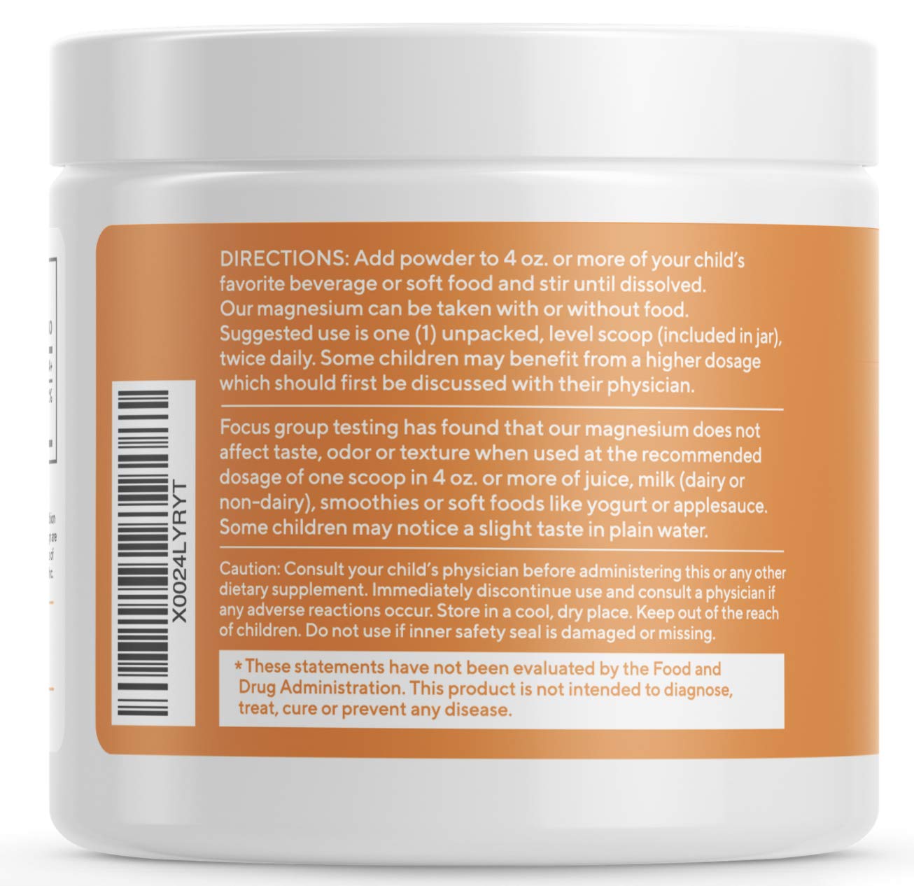 Hypoallergenic magnesium for sensitive kids