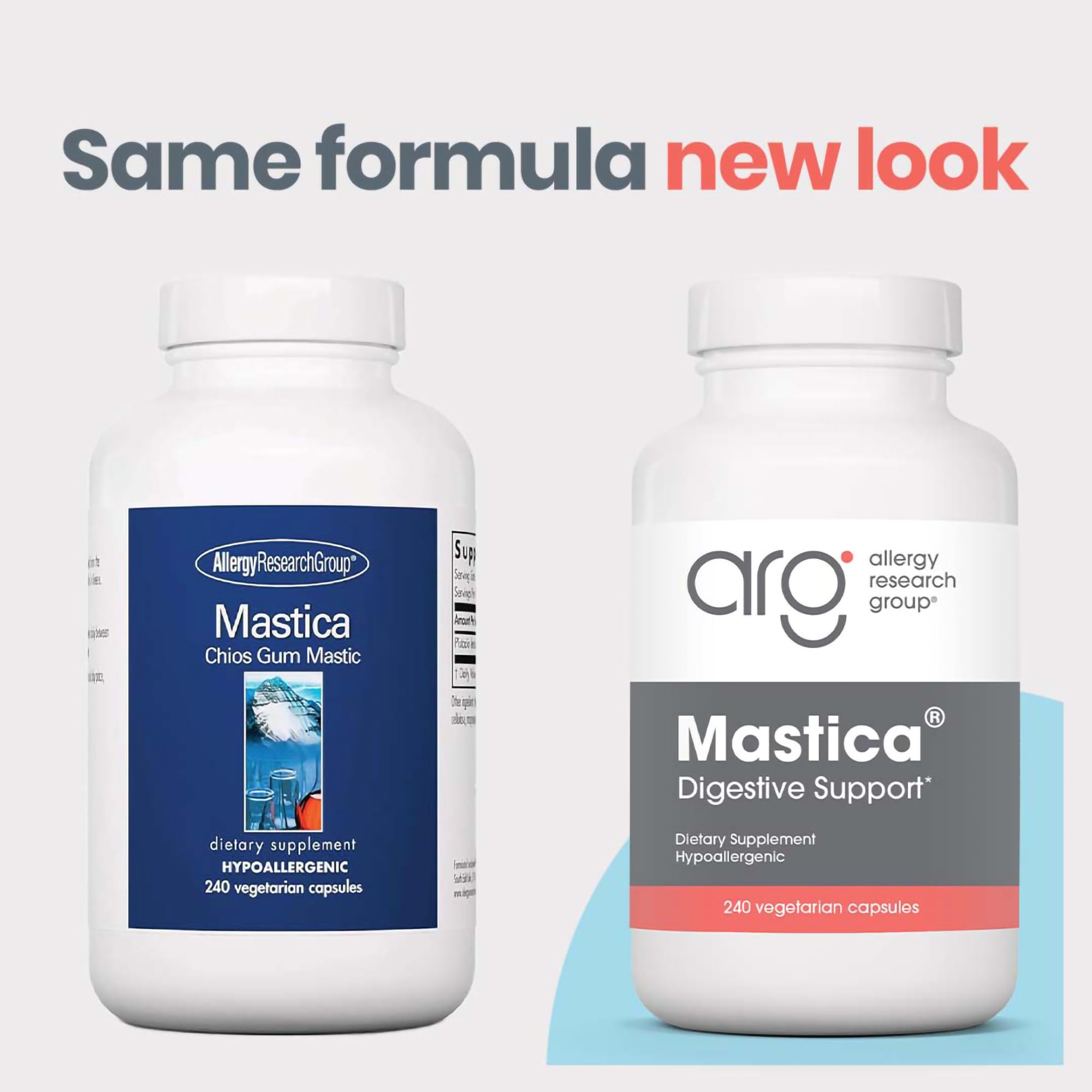 hypoallergenic mastic gum supplement