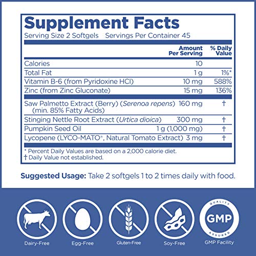 hypoallergenic saw palmetto softgels