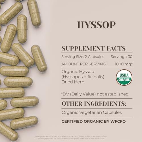 hyssop capsules for immune boost