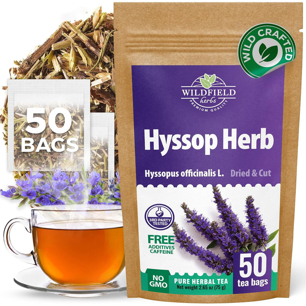 hyssop dried herb tea bags