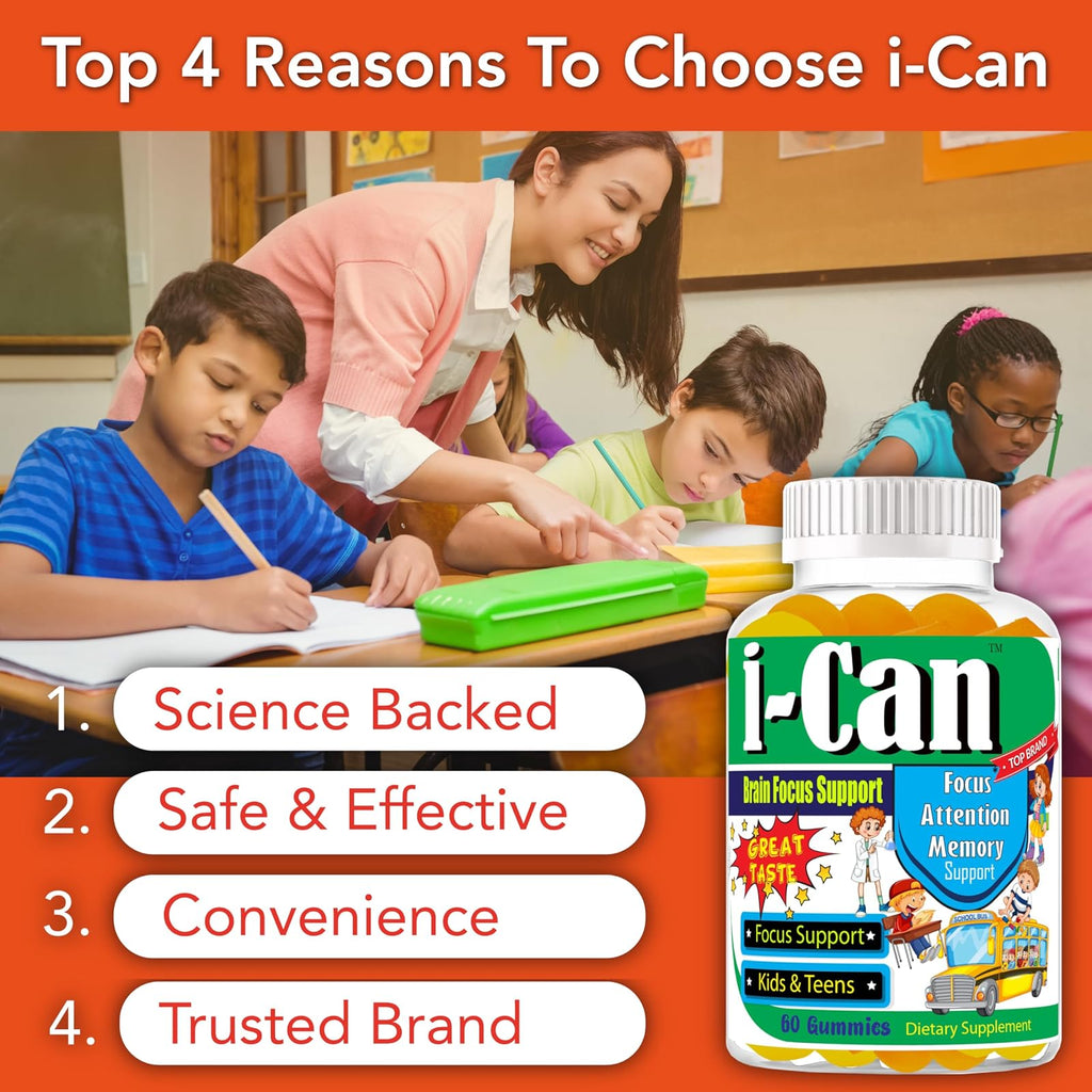 I-Can kids vitamins for focus