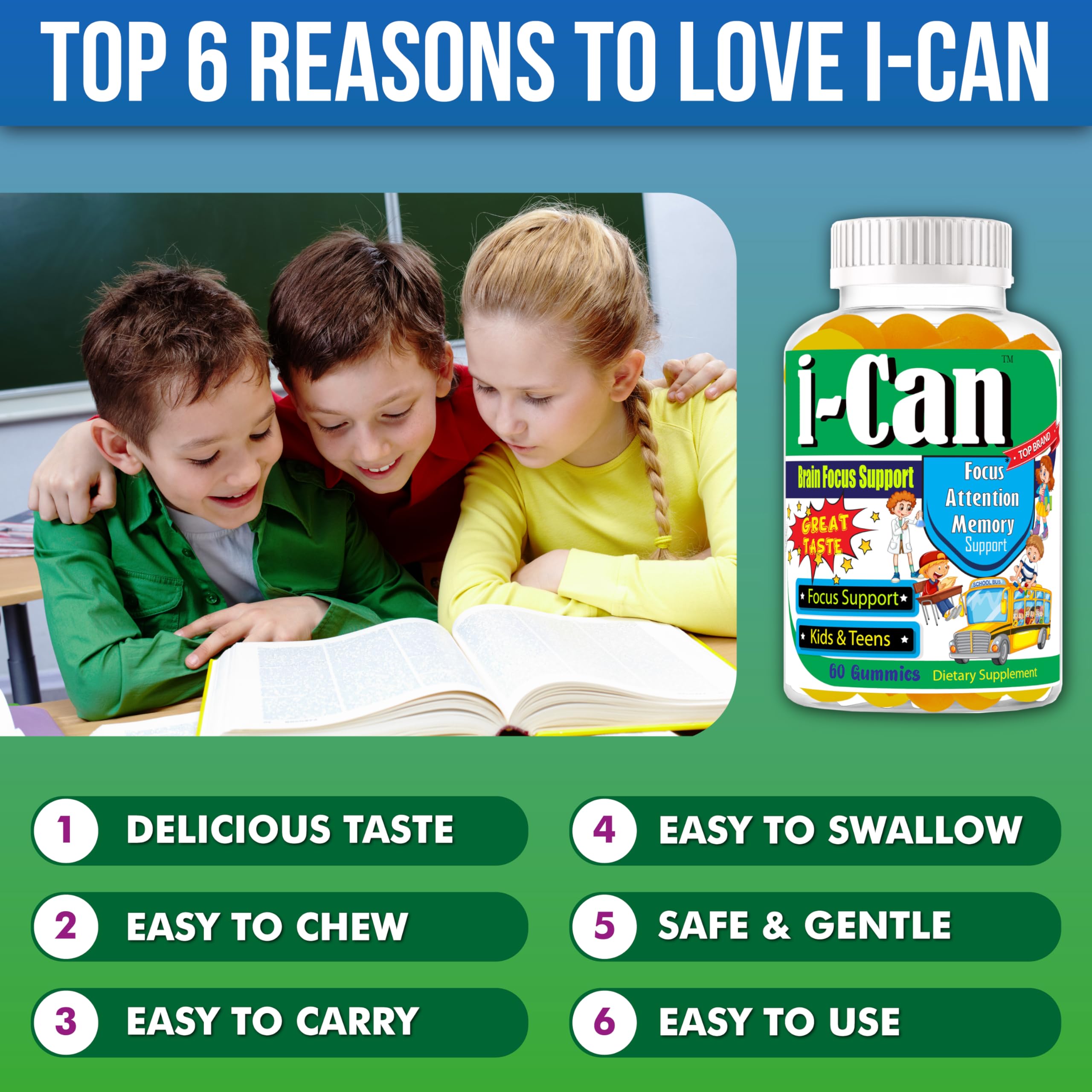 I-Can vitamins for better focus
