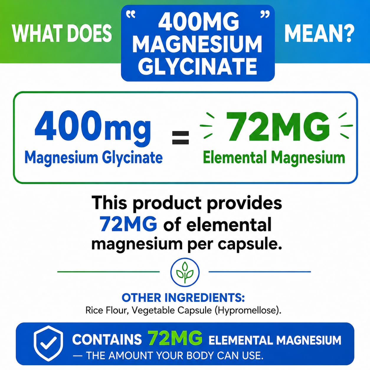 I LOVE HEALTH magnesium supplement capsules
