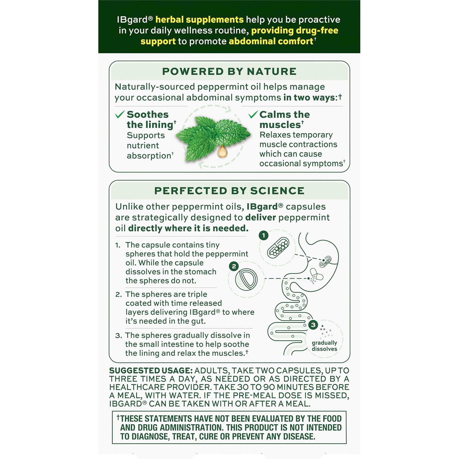 IBgard peppermint oil for healthy digestion