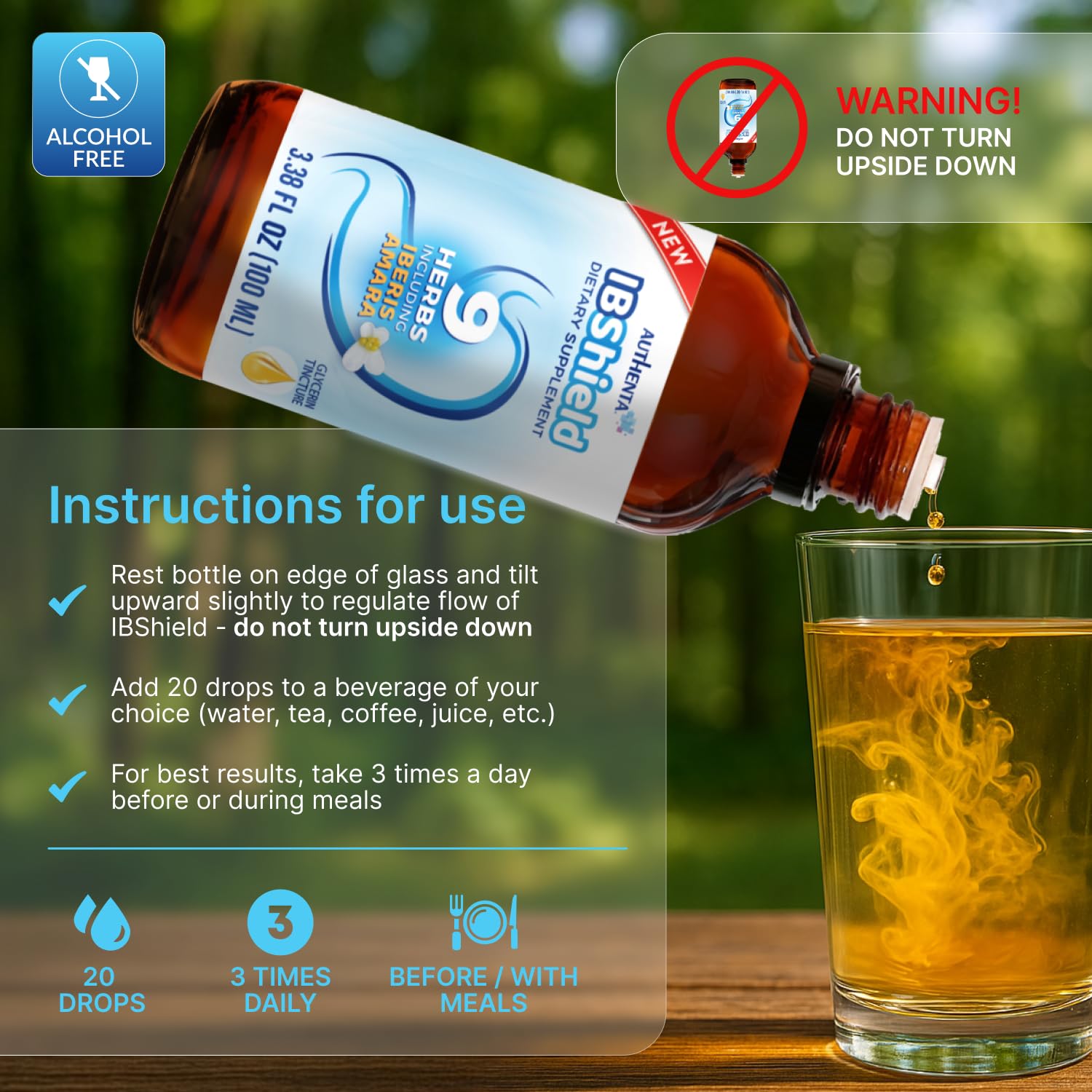 IBShield herbal blend with nine herbs