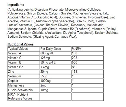 ICaps Lutein 30 tablets antioxidant benefits