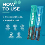 Ice Berry electrolyte pops for hydration