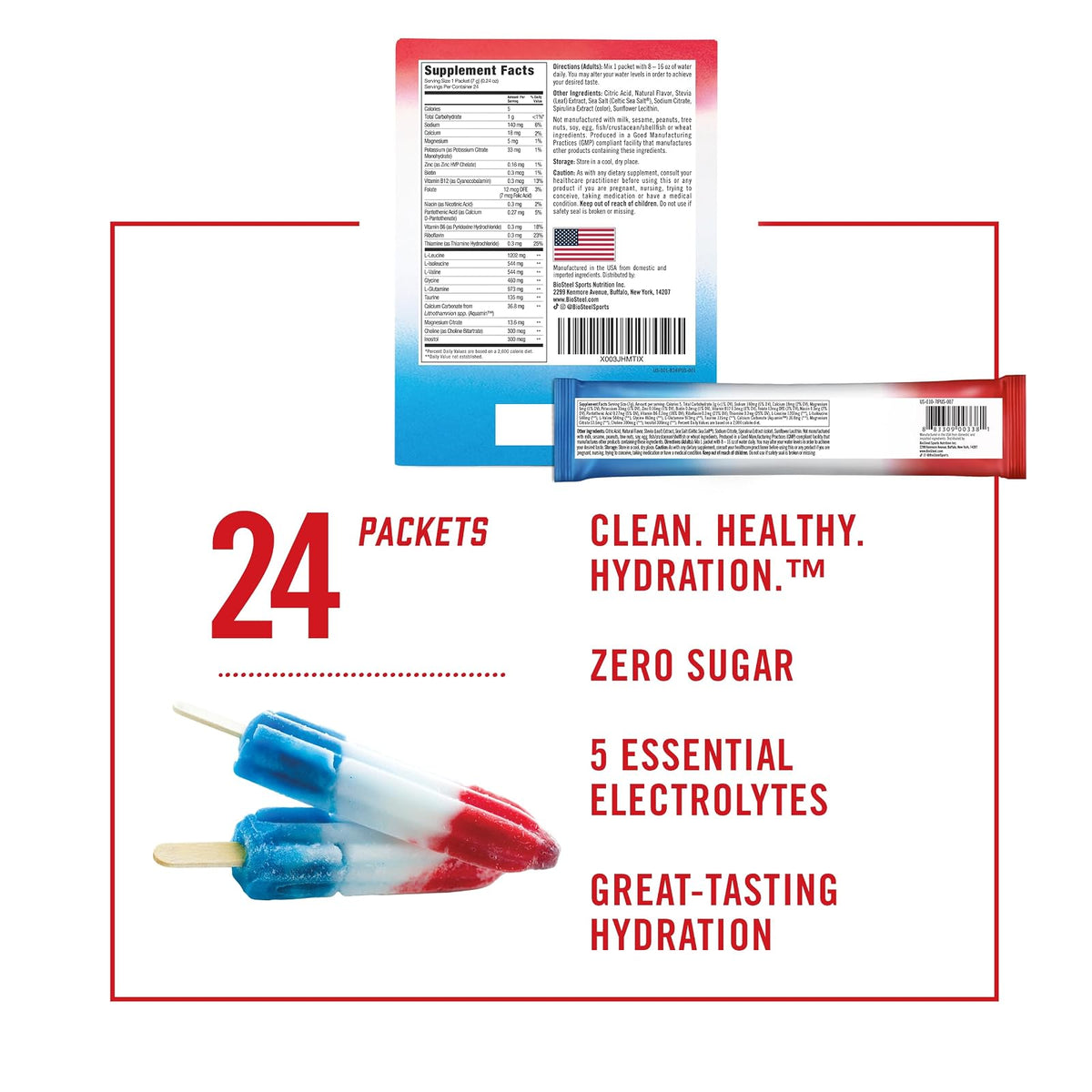Ice Pop flavour electrolyte drink mix