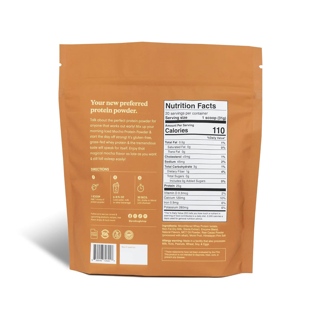 Iced mocha flavour protein supplement