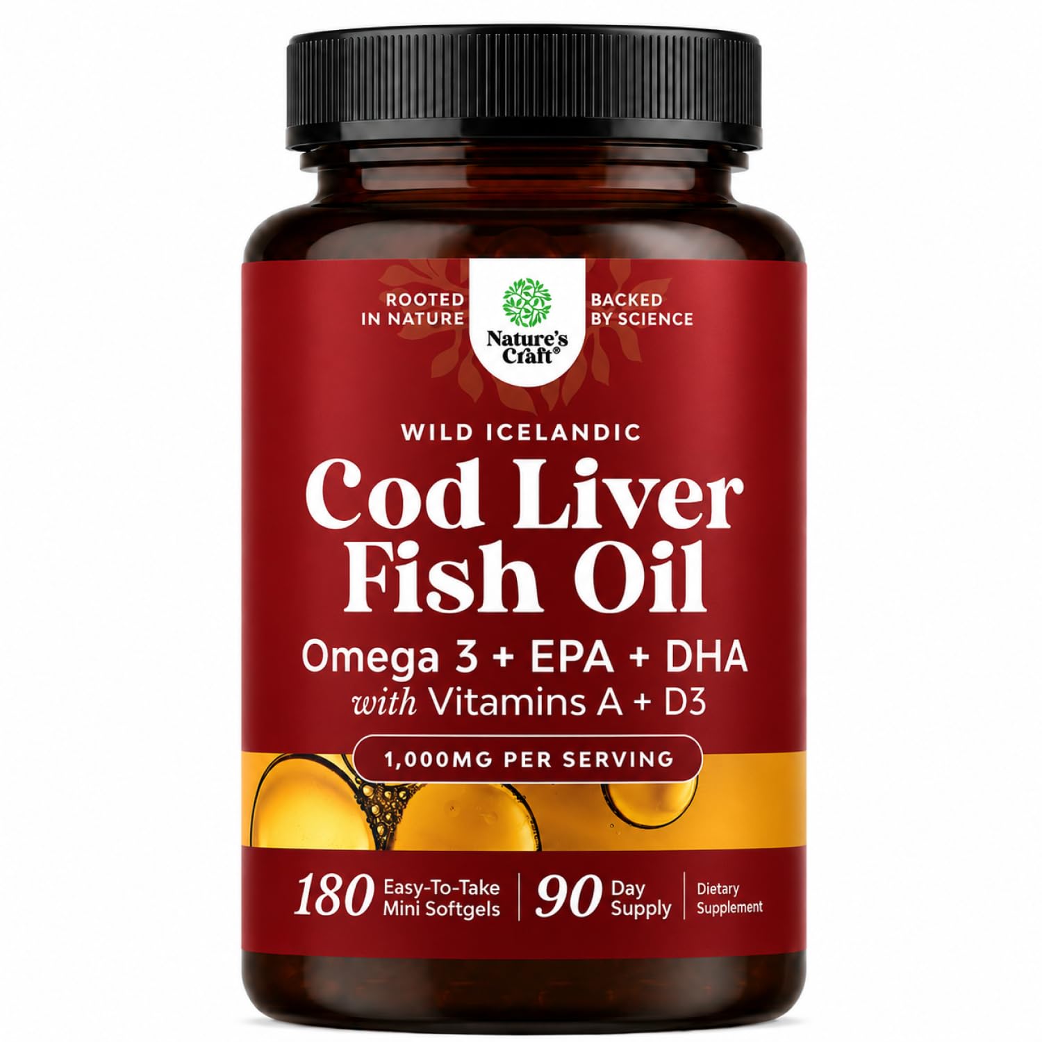 Icelandic cod liver oil softgels