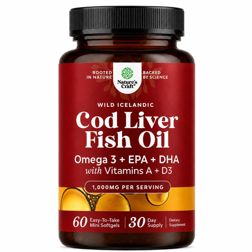 Icelandic cod liver oil softgels