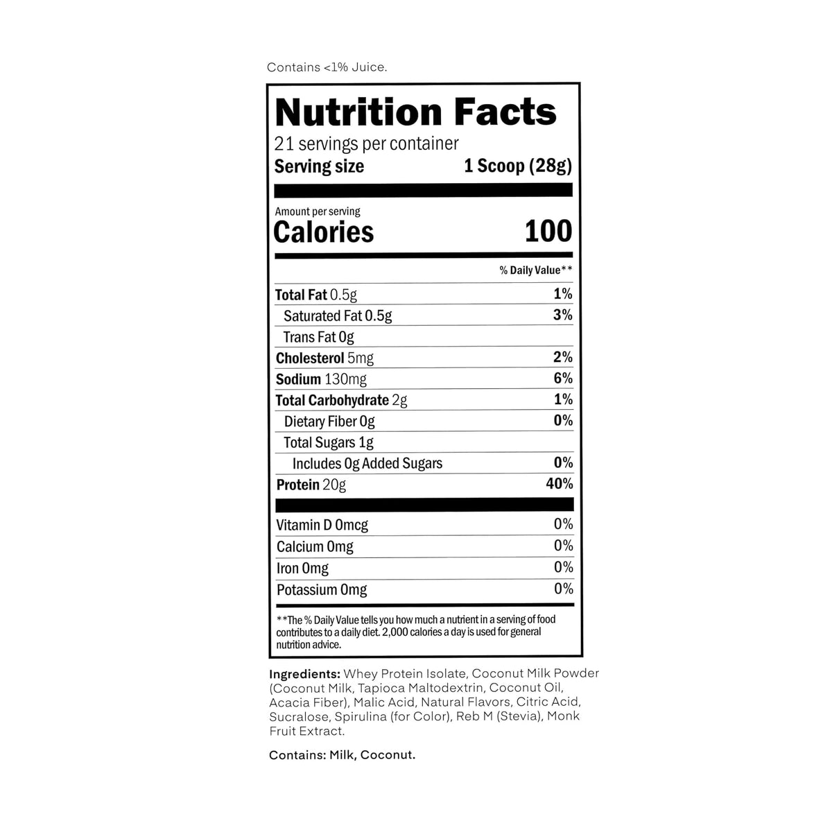 icy blue razz protein powder