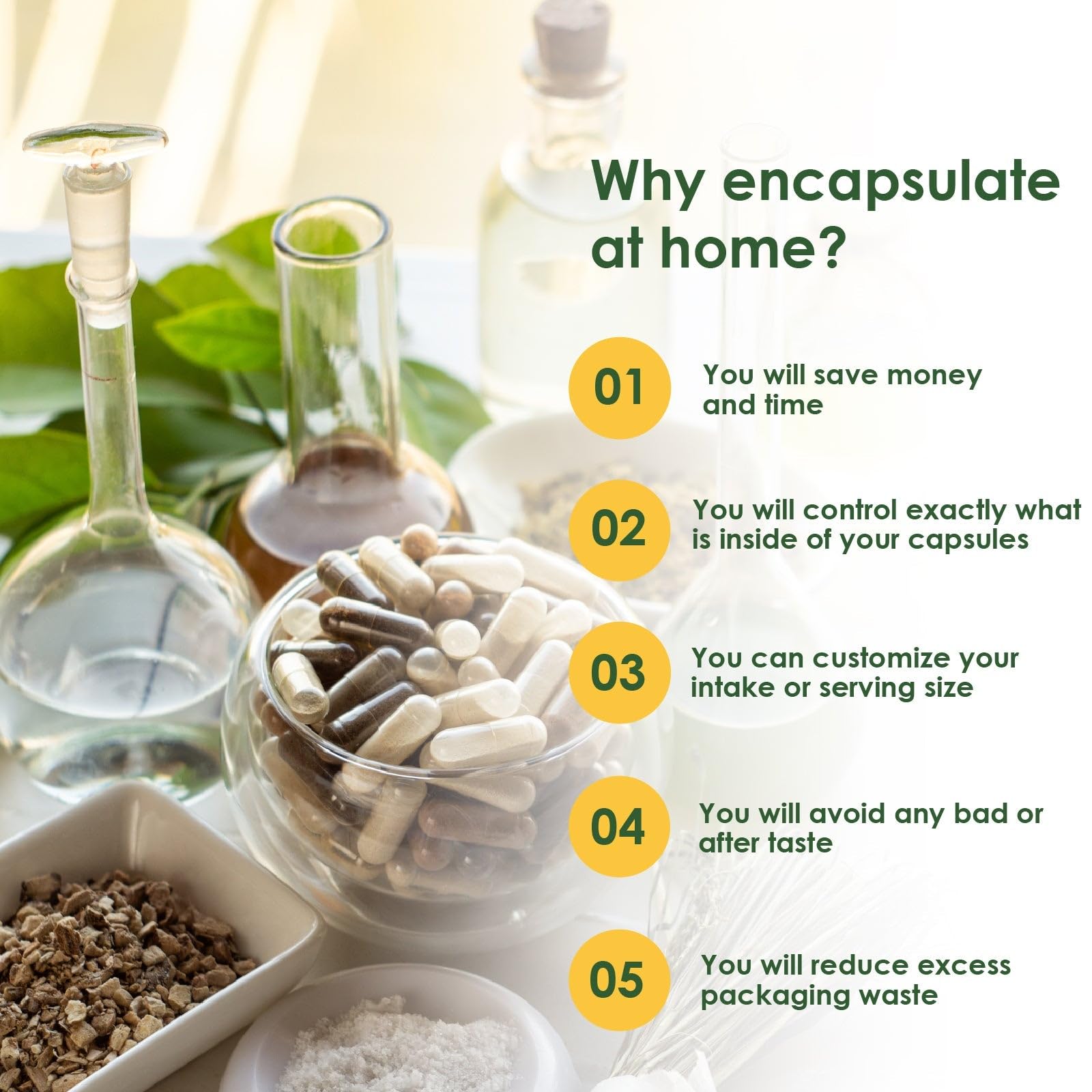 Ideal capsules for vitamin blending