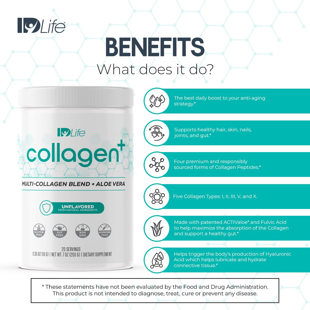 IDLife Collagen+ powder for easy mixing