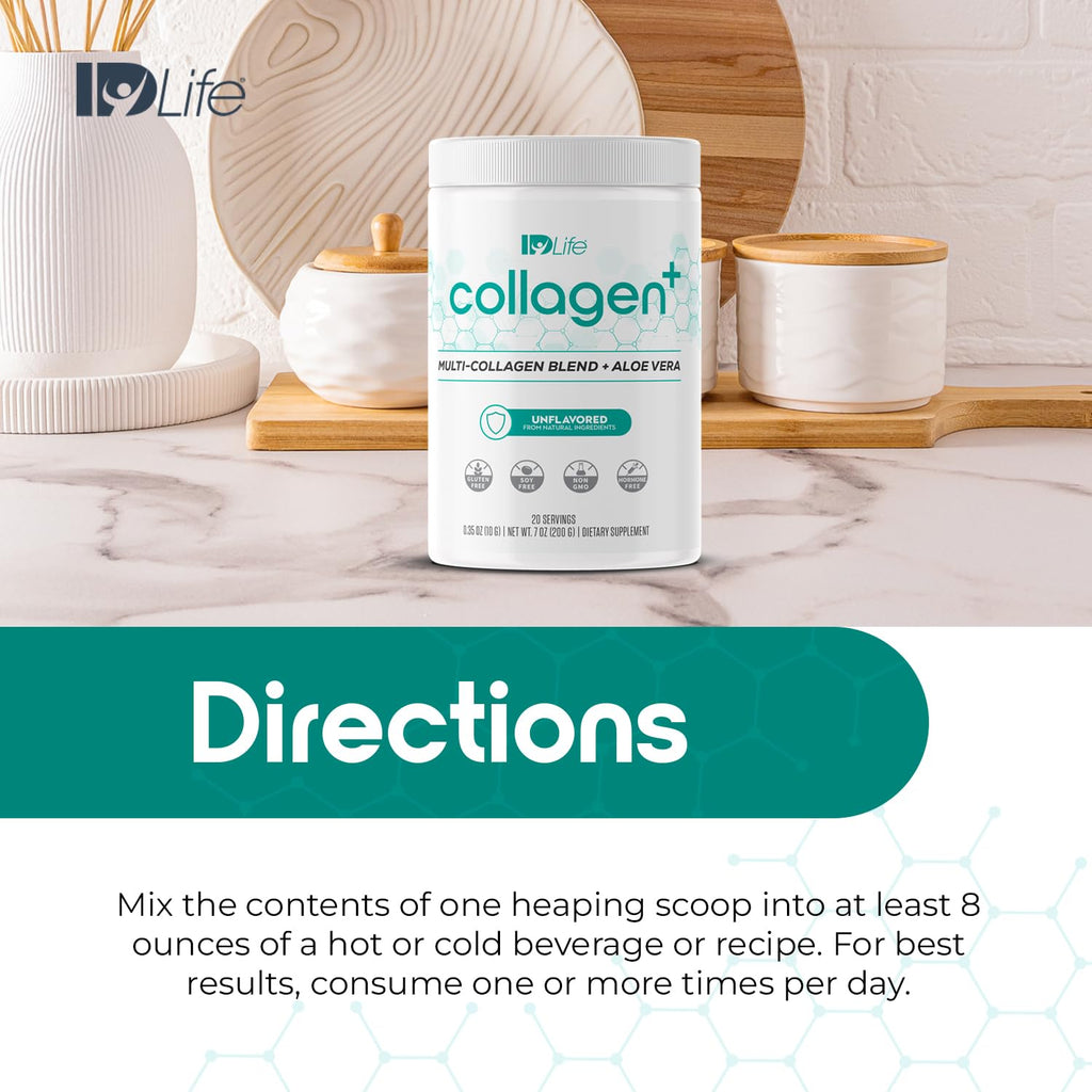 IDLife Collagen+ promotes youthful appearance