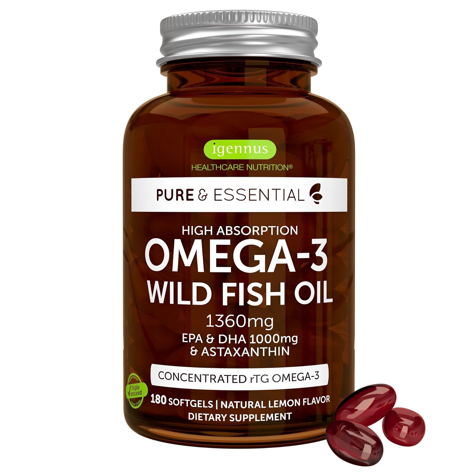 Igennus fish oil softgels for health