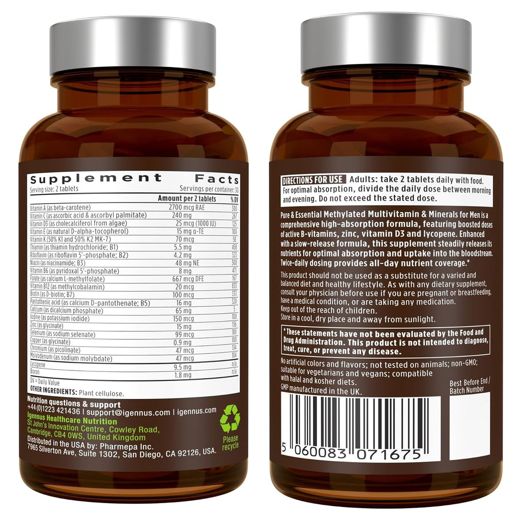 Igennus multivitamin tablets for energy boost