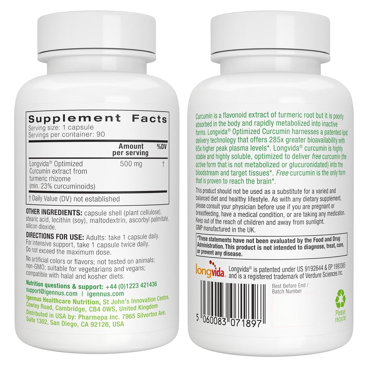 Igennus turmeric for daily vitality