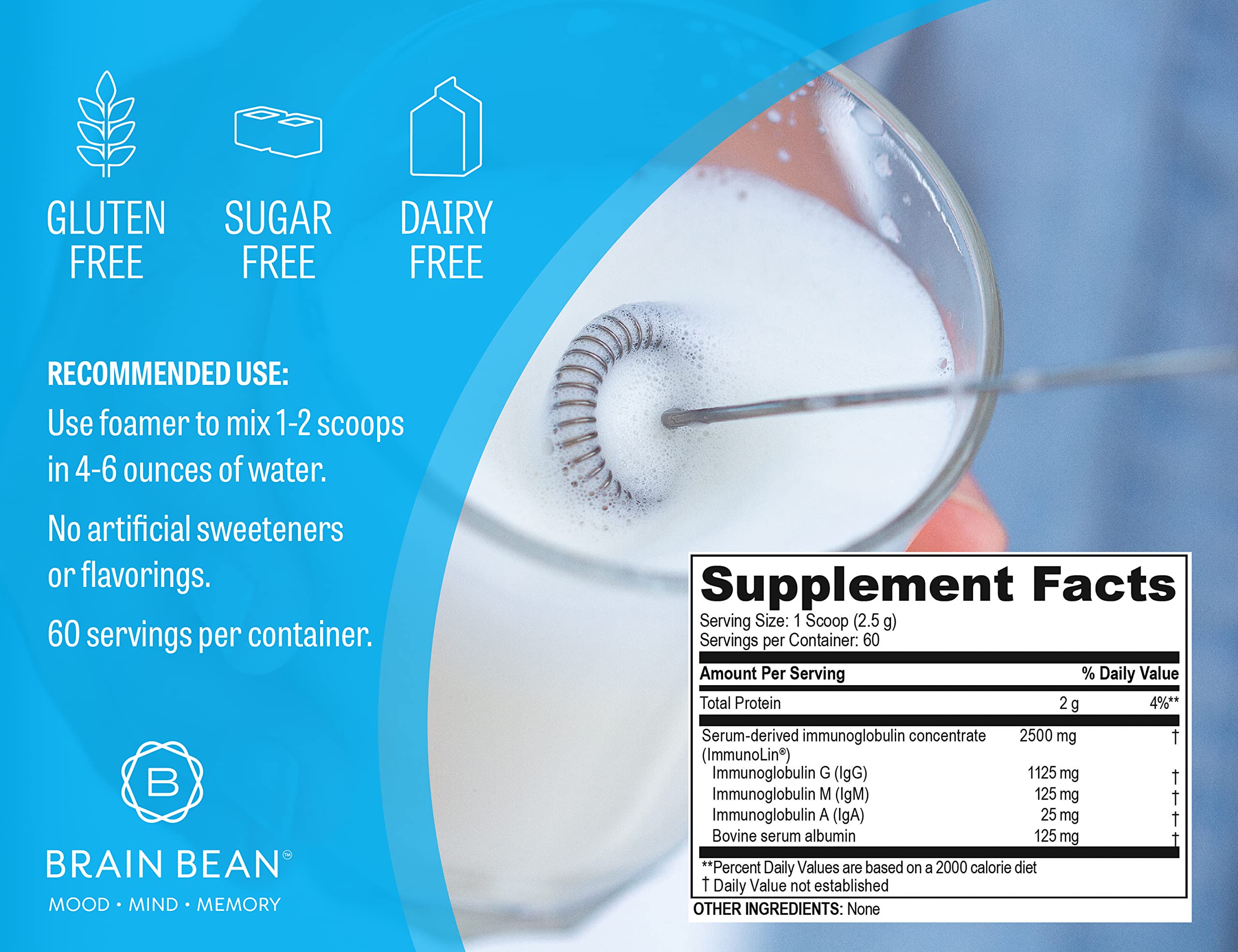 IgG powder for digestive health