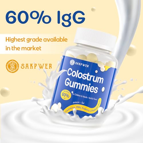 IgG-rich colostrum gummies for adults