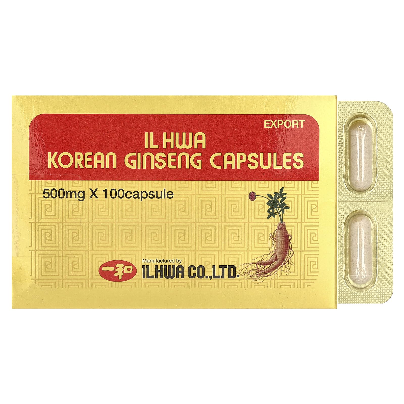ILHWA ginseng capsules for wellness