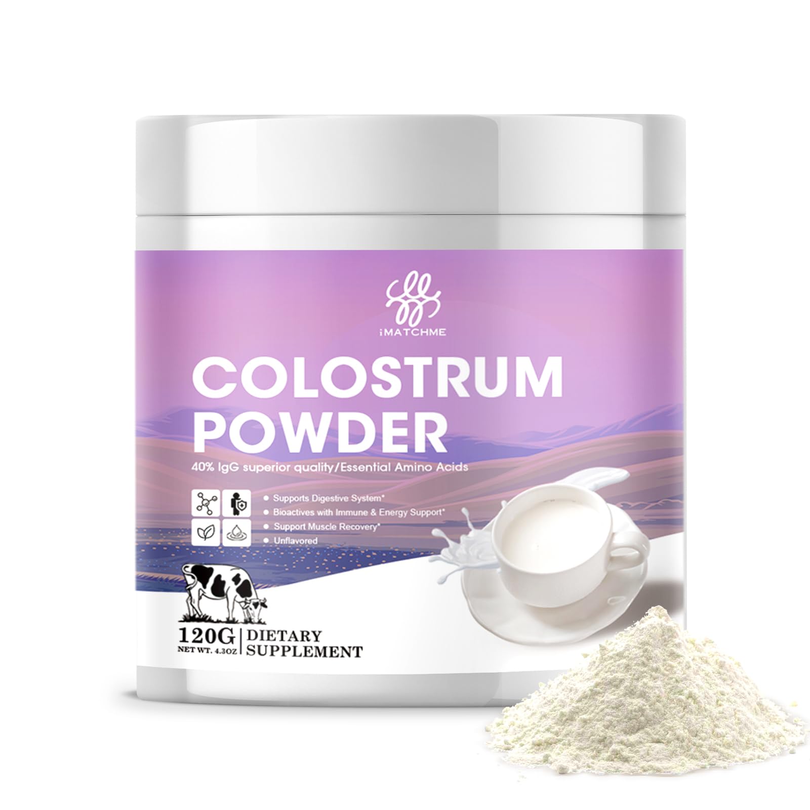 iMATCHME colostrum powder for gut health