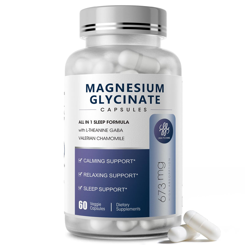 iMATCHME magnesium glycinate capsules for relaxation