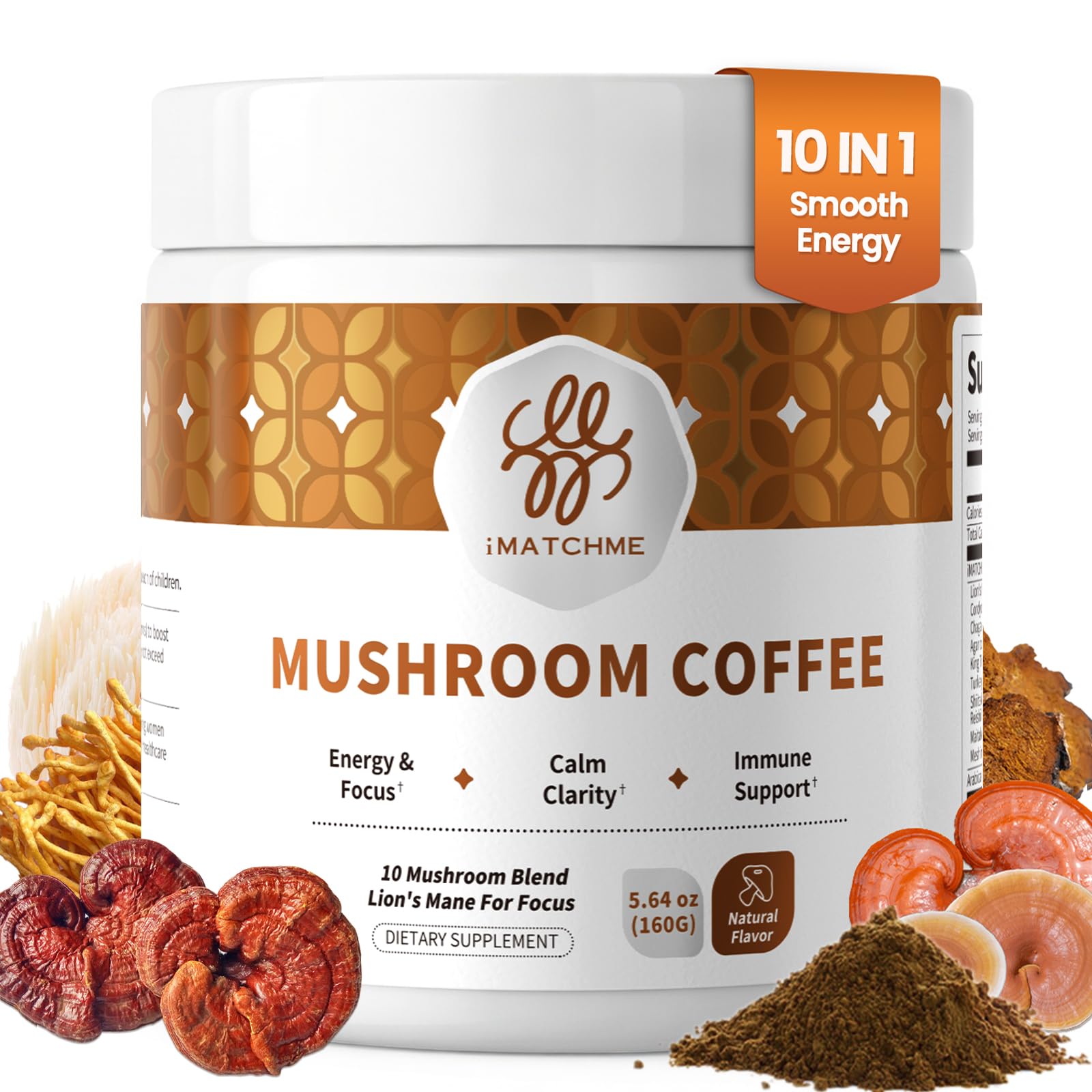 iMATCHME mushroom coffee blend medium roast