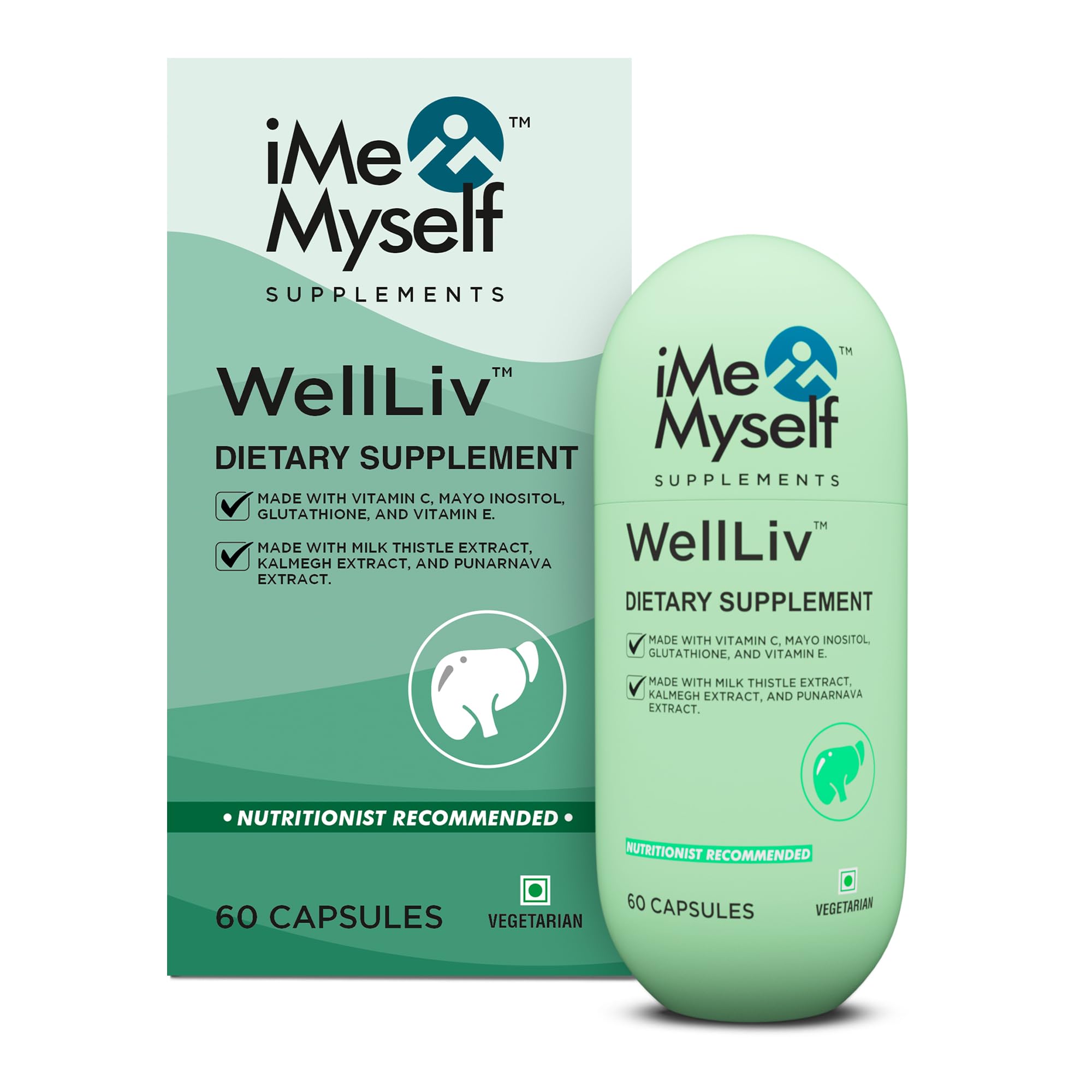 iMeMyself WellLiv vegan capsules