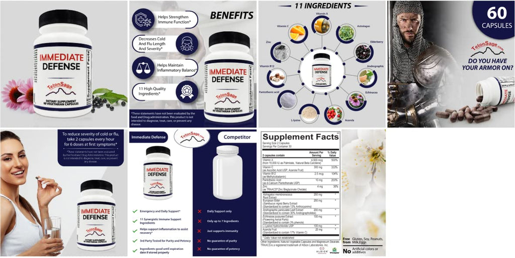 Immediate Defense vitamin blend for wellness