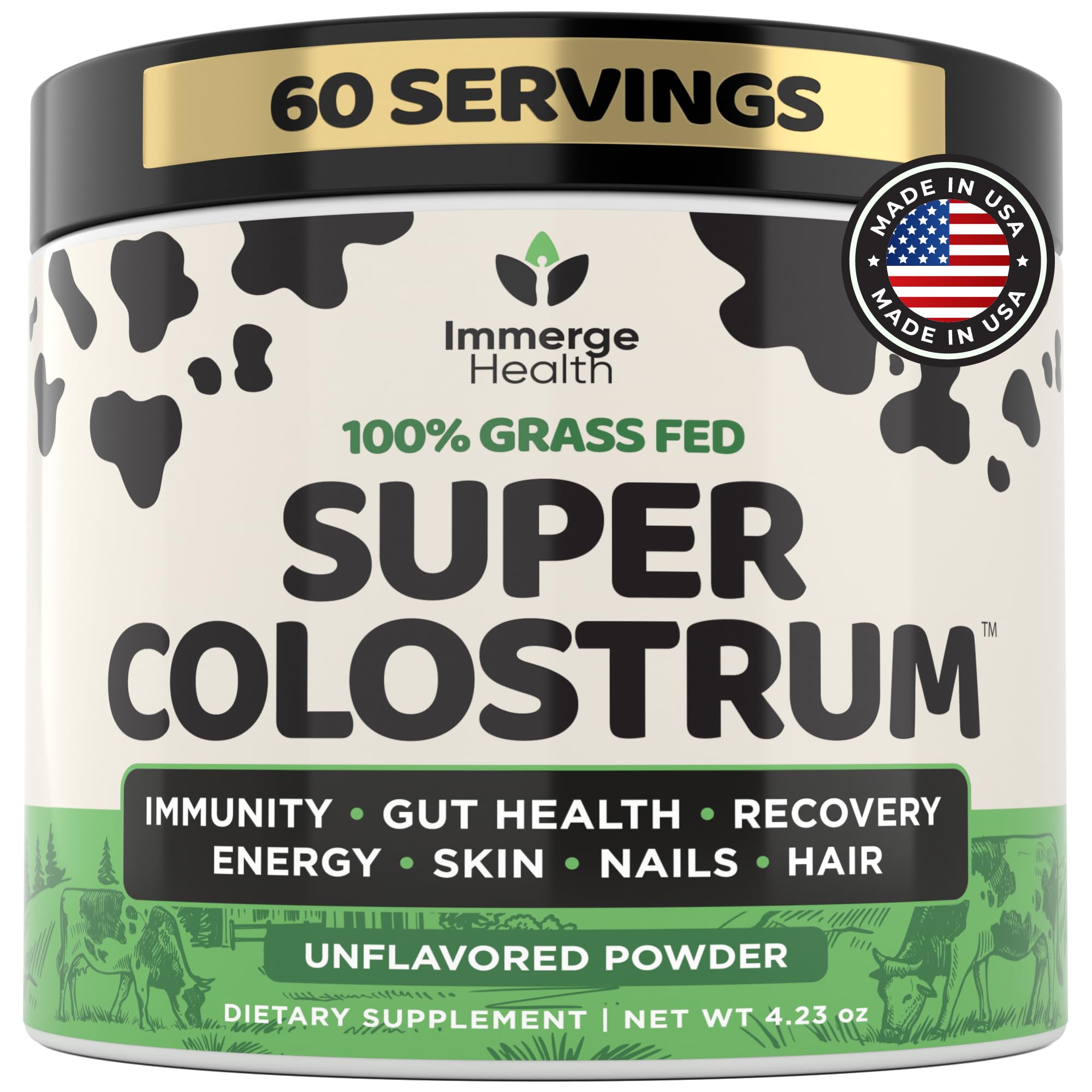 Immerge Health Super Colostrum Powder for gut health