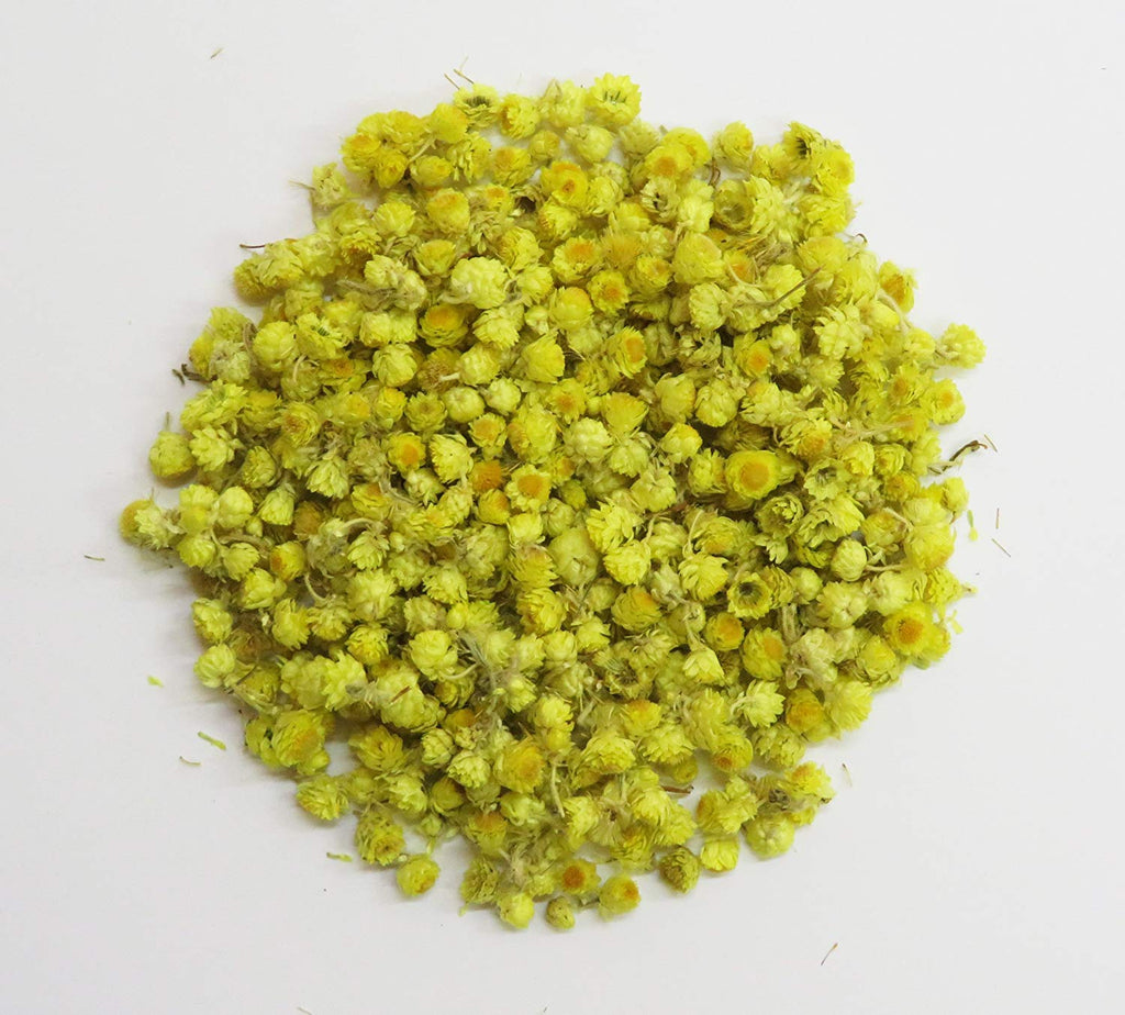 Immortelle dried flowers for herbal tea