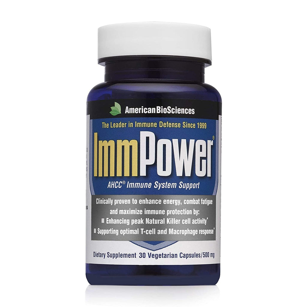 ImmPower AHCC mushroom supplement capsules