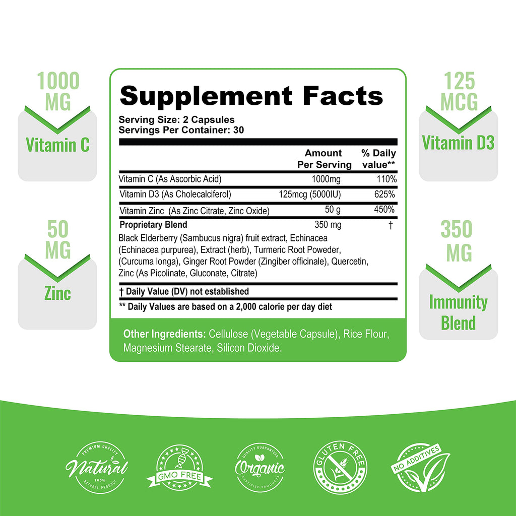 immune booster with elderberry and zinc