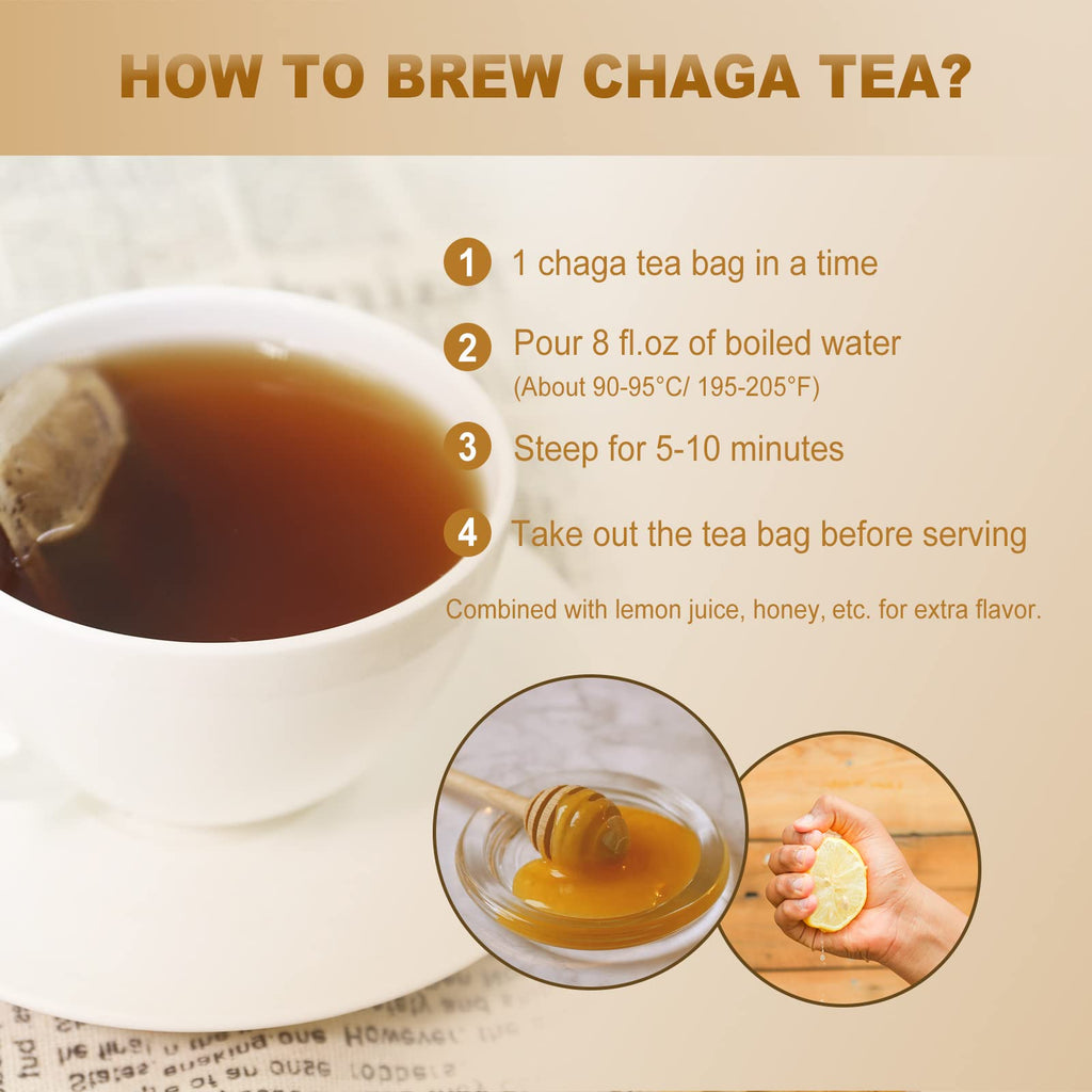 immune-boosting chaga herbal tea