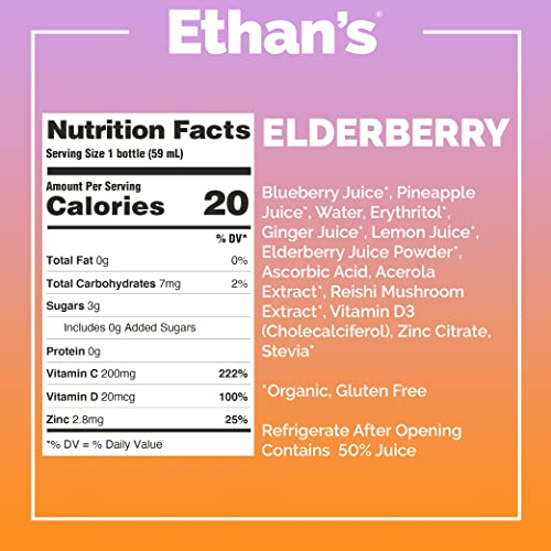 immune-boosting elderberry drink shots