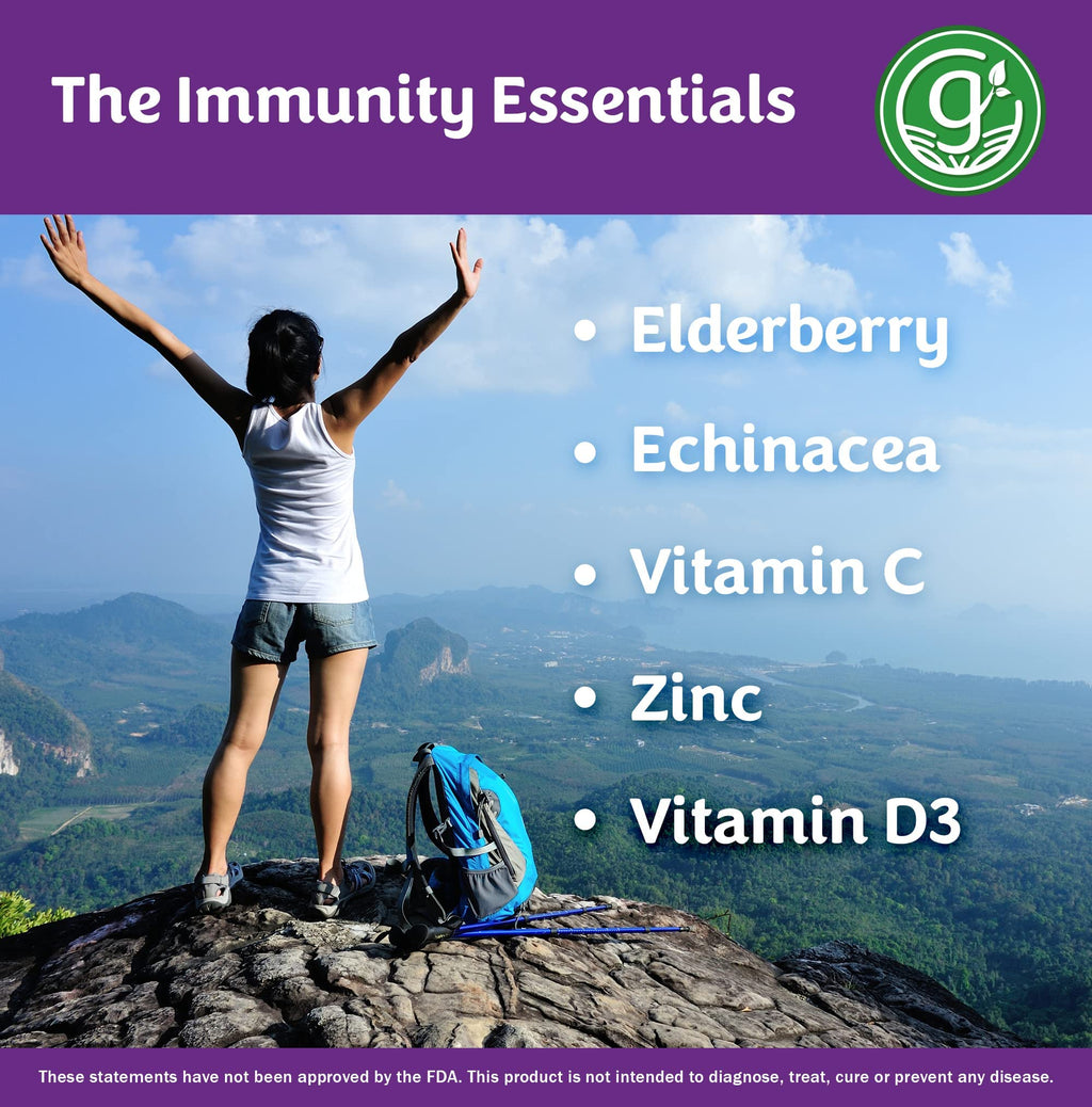 Immune-boosting elderberry gummy vitamins