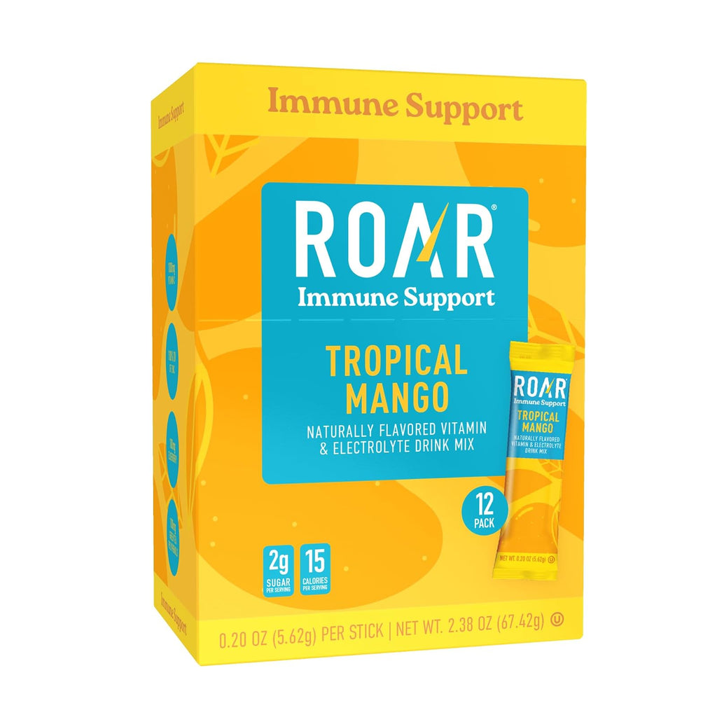 Immune boosting electrolyte powder packets